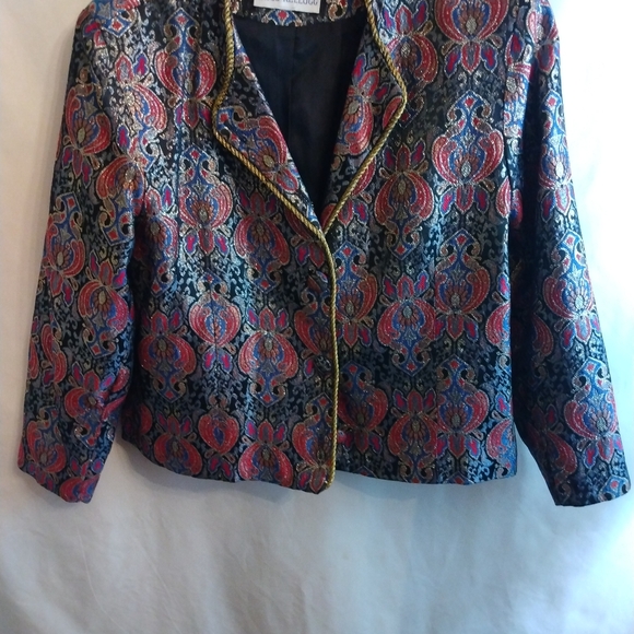 Chris Kellog | Jackets & Coats | Chris Kellog Metallic Print Suit ...